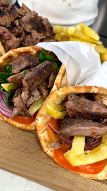 Lamb Gyros On The Souvla - Nikolopaa