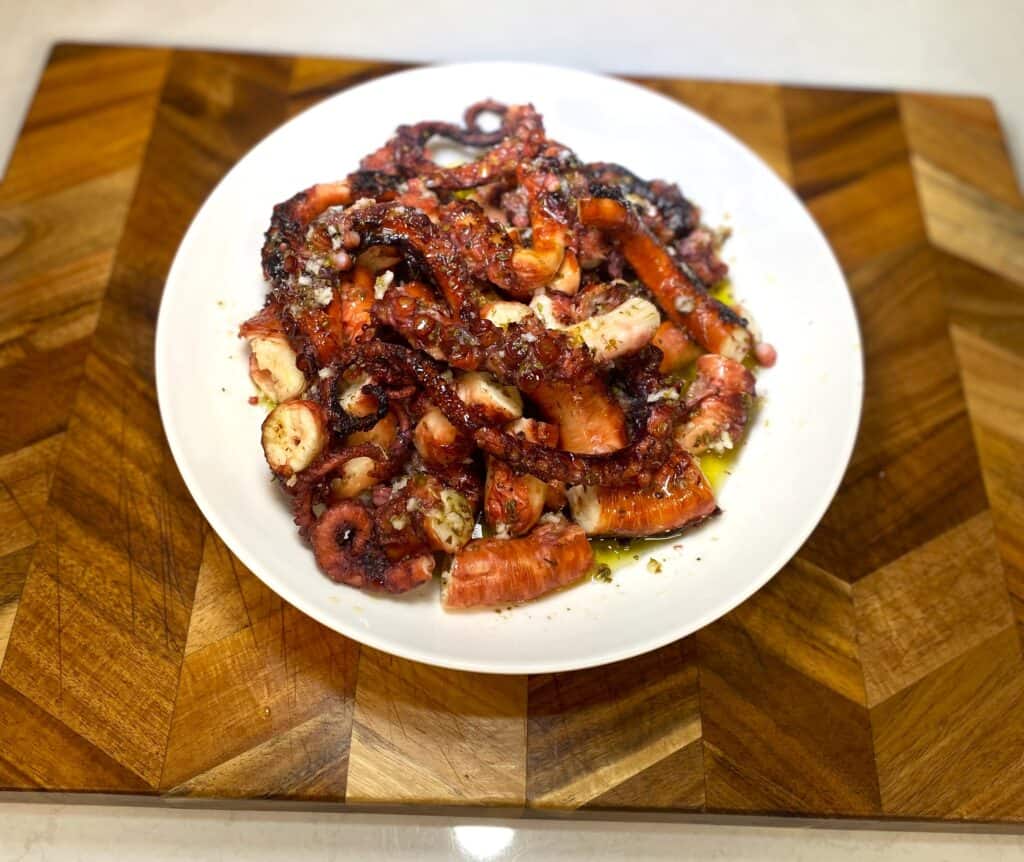 Greek Style Chargrilled Octopus Recipe - Nikolopaa