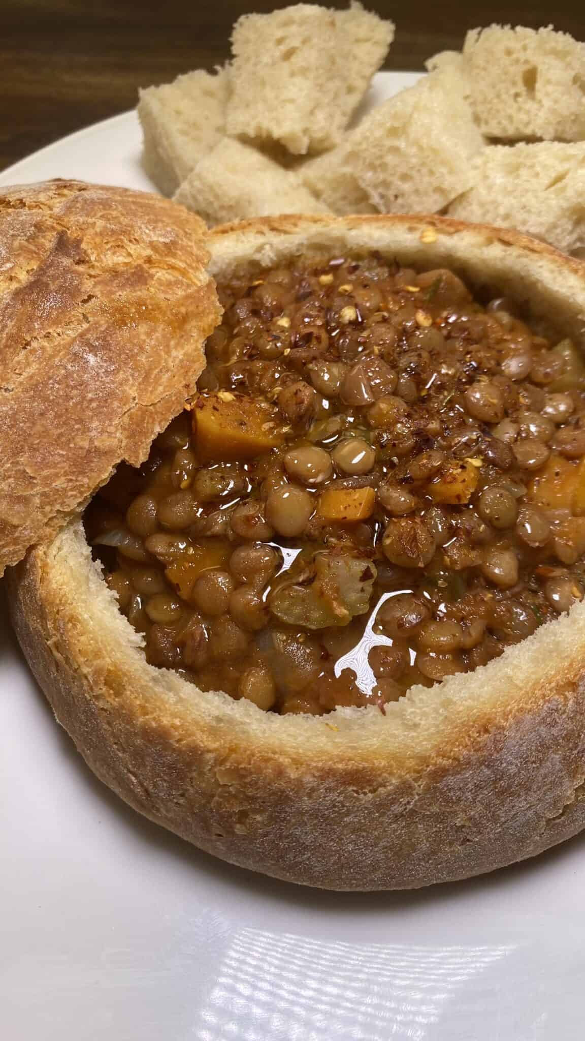 Fakes Recipe (Greek Lentil Soup) - Nikolopaa