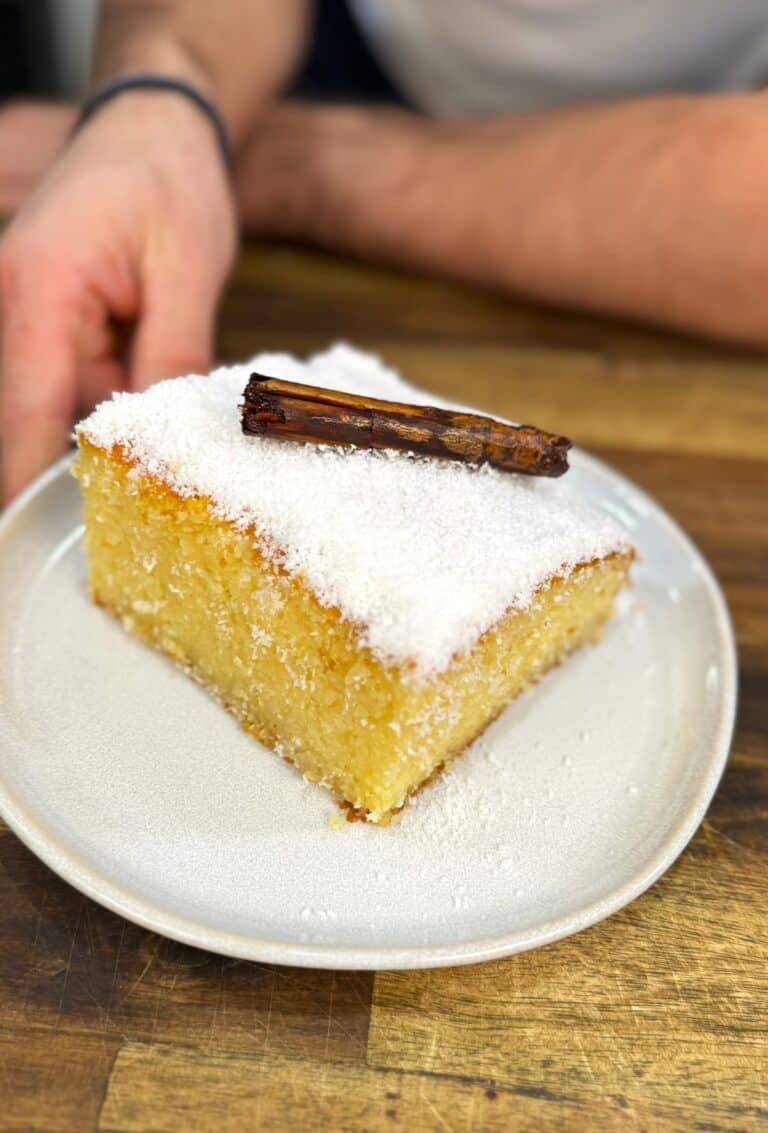 Greek Coconut Cake Recipe (Indokaridopita) - Nikolopaa