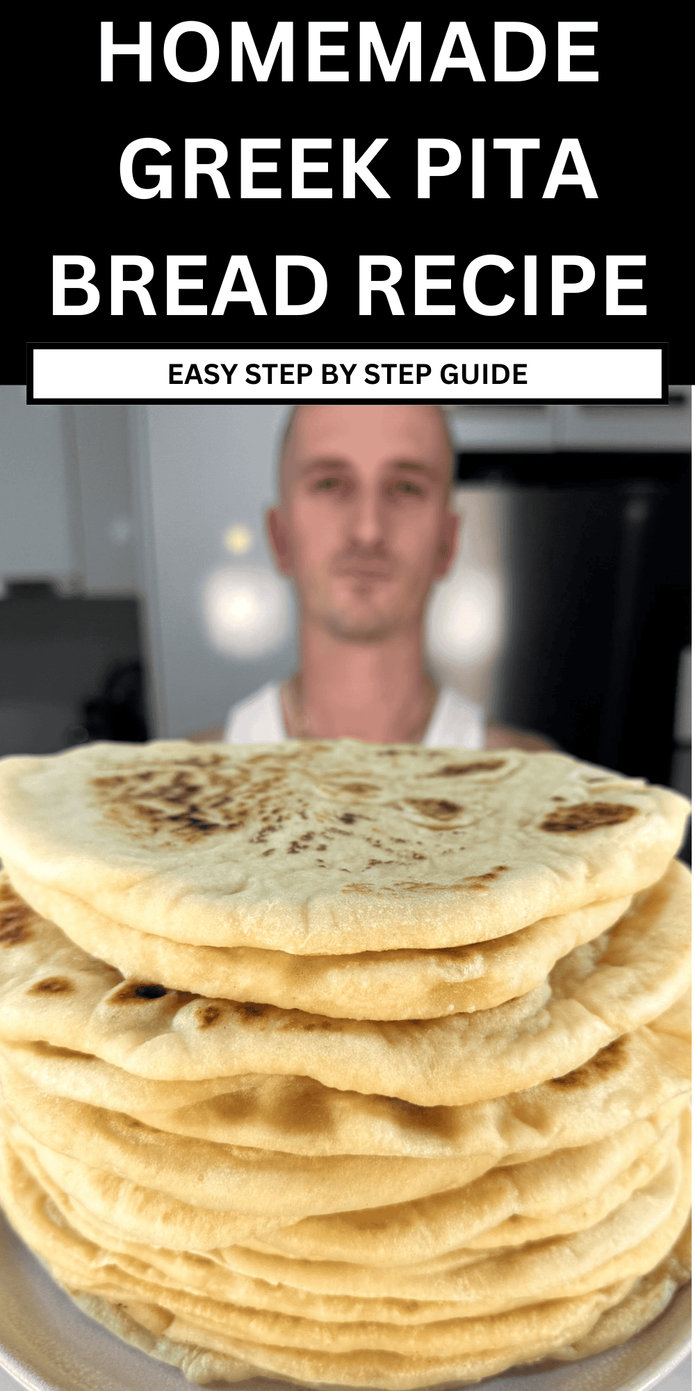Easy Homemade Greek Pita Bread Recipe (Fluffy) - Nikolopaa