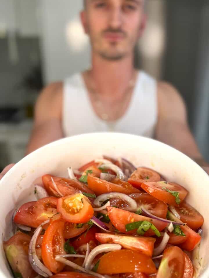 Traditional Greek Salad Recipe (Horiatiki Salata) - Nikolopaa