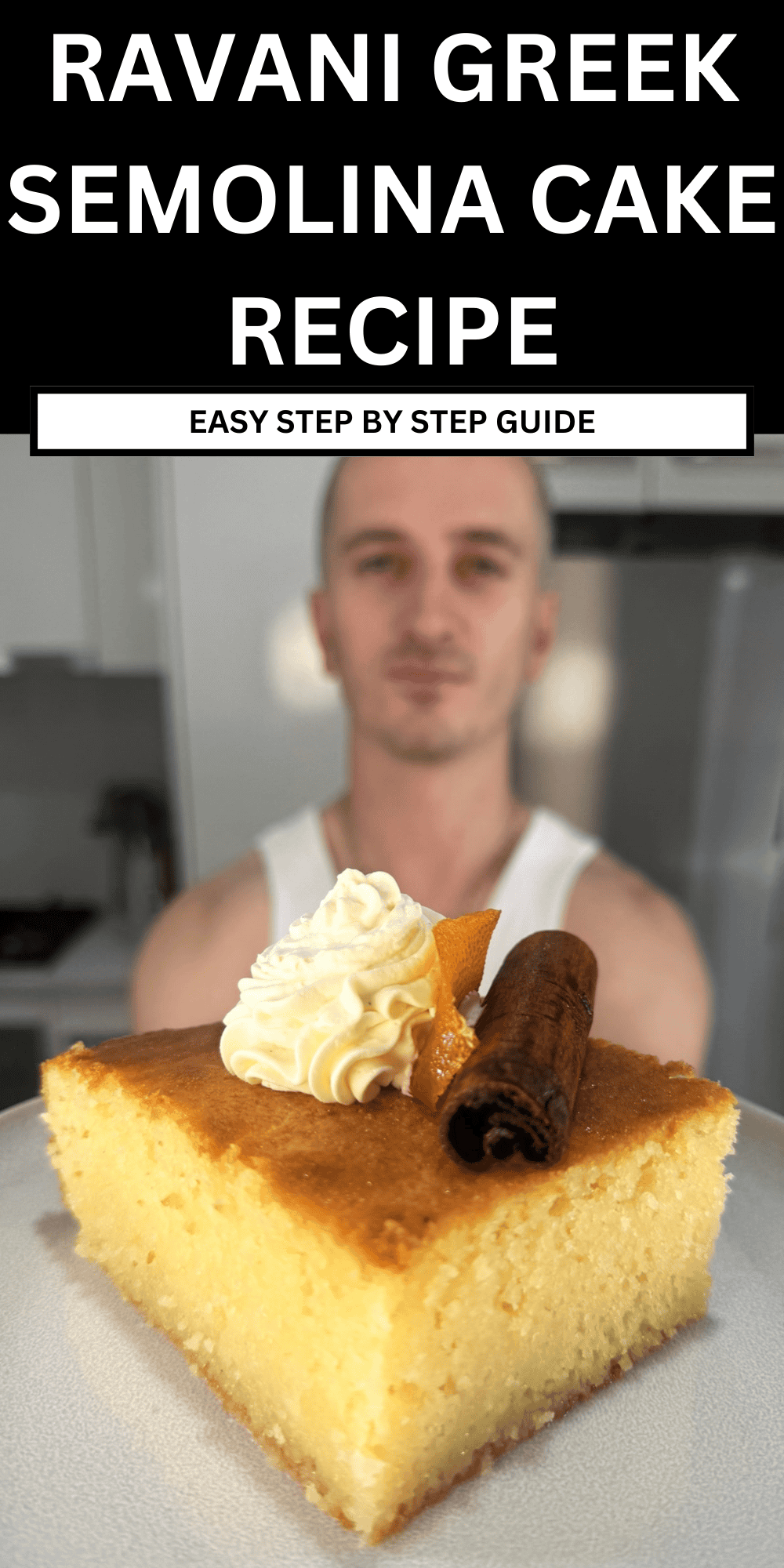 Ravani Recipe (Greek Semolina Cake) - Nikolopaa