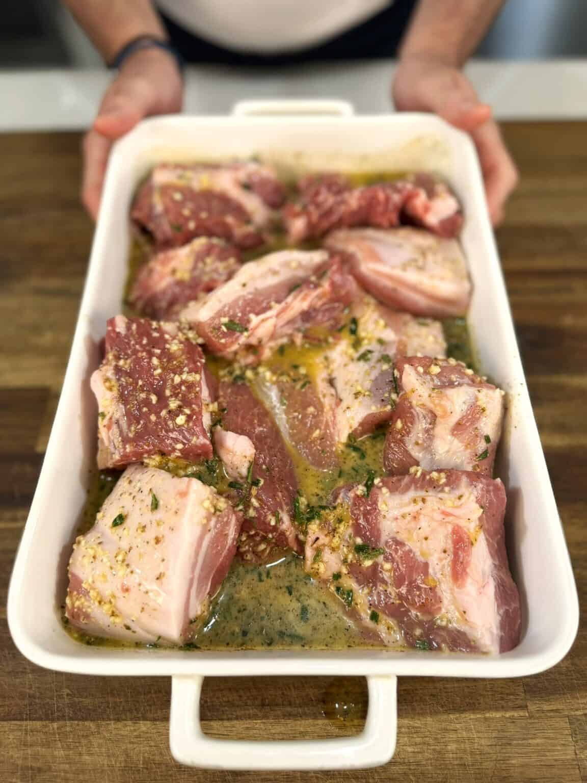 Pork Souvla Recipe (Cooked on Cyprus Charcoal BBQ) - Nikolopaa