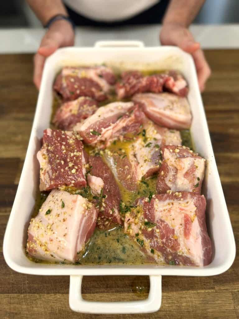 Pork Souvla Recipe (Cooked on Cyprus Charcoal BBQ) - Nikolopaa