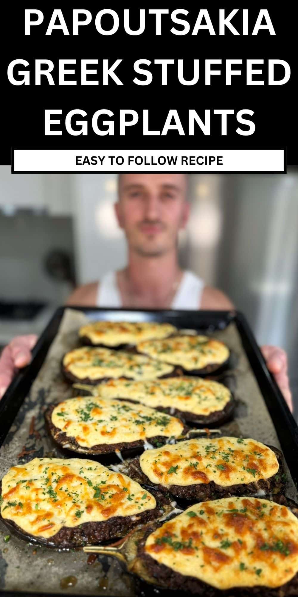 Papoutsakia Recipe (Greek Stuffed Eggplant) - Nikolopaa