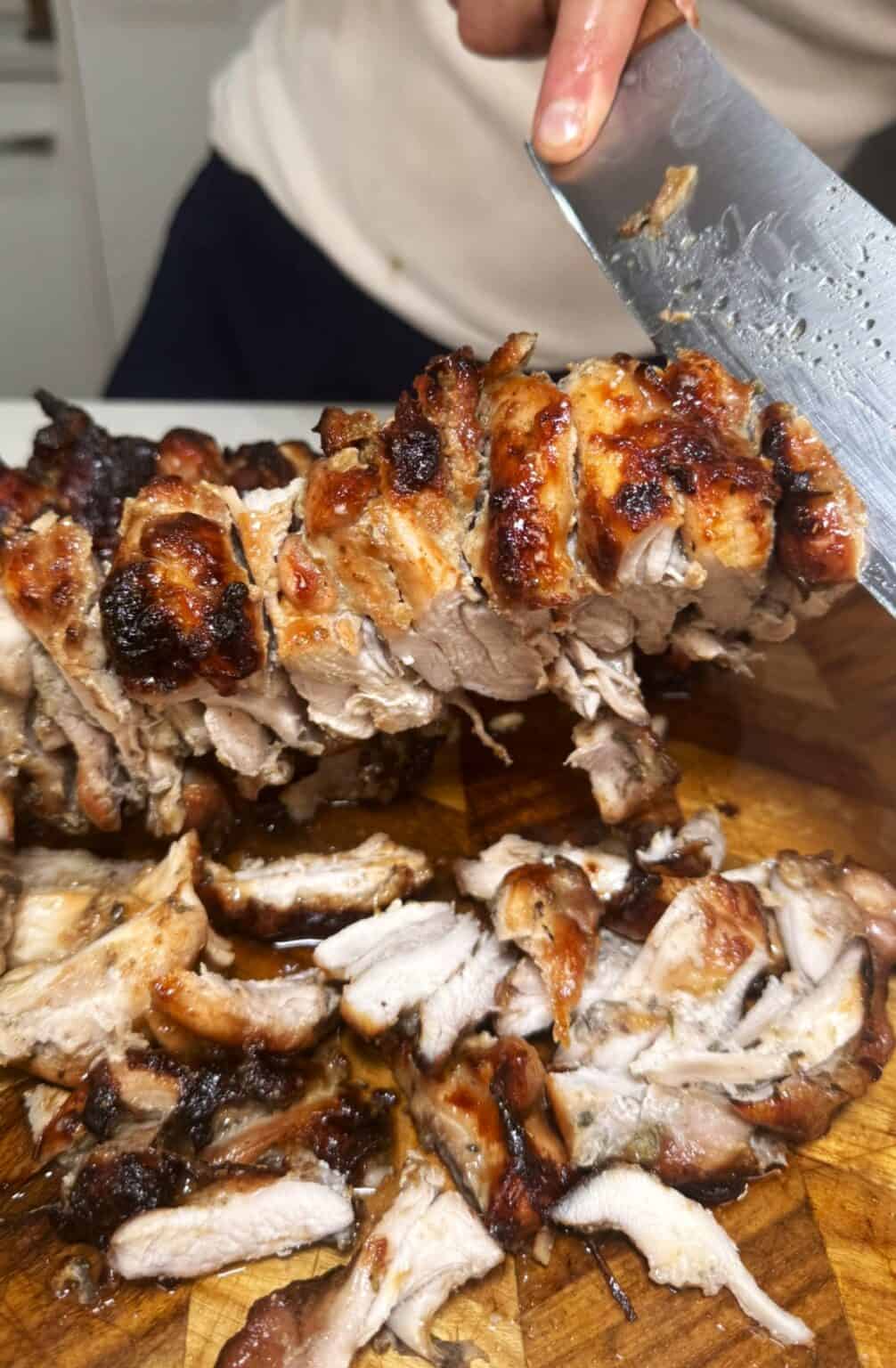 Chicken Kontosouvli Beer Marinade Recipe (Greek Souvla) - Nikolopaa