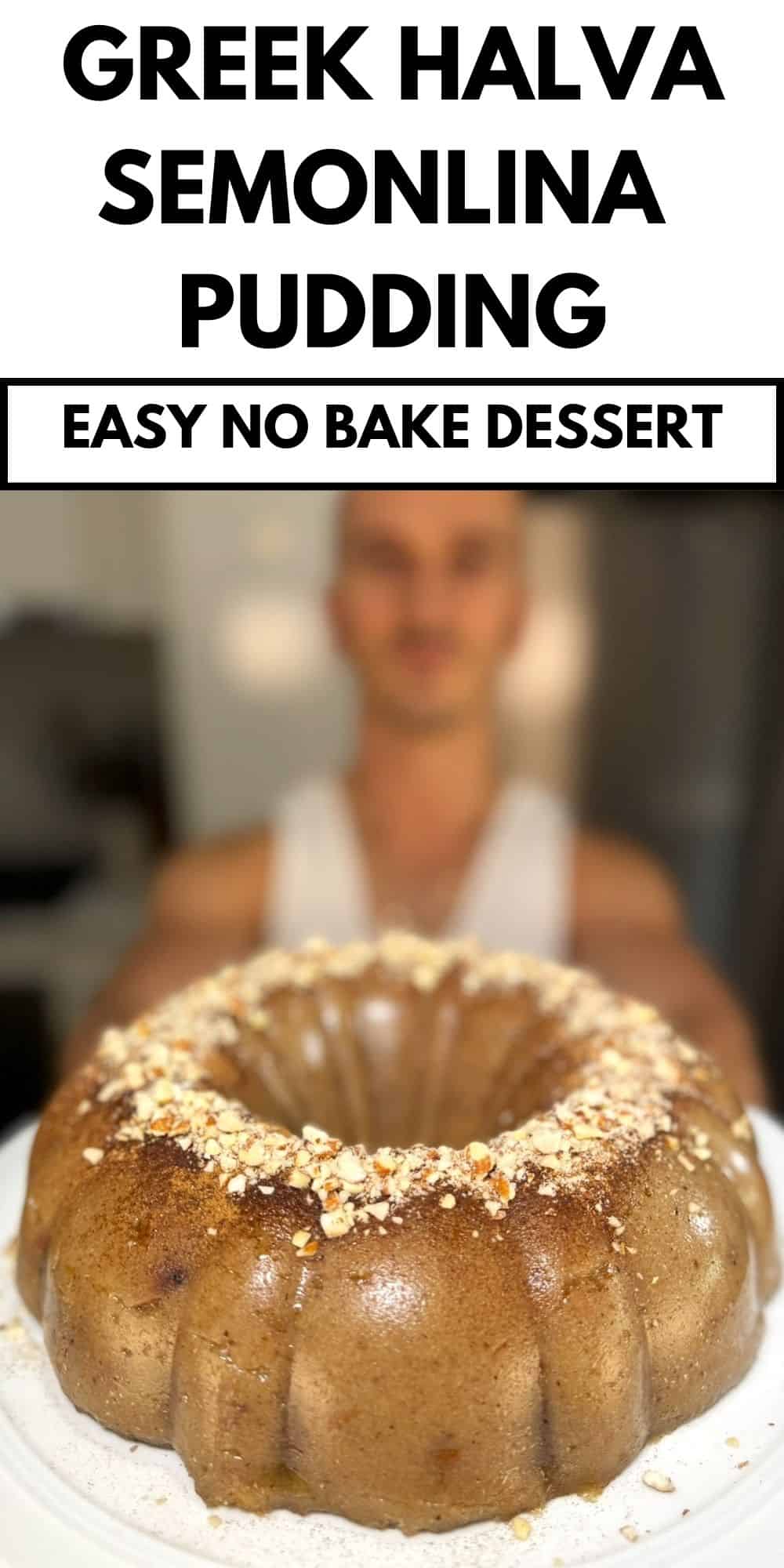 Greek Halva Recipe (Semolina Pudding Cake) - Nikolopaa