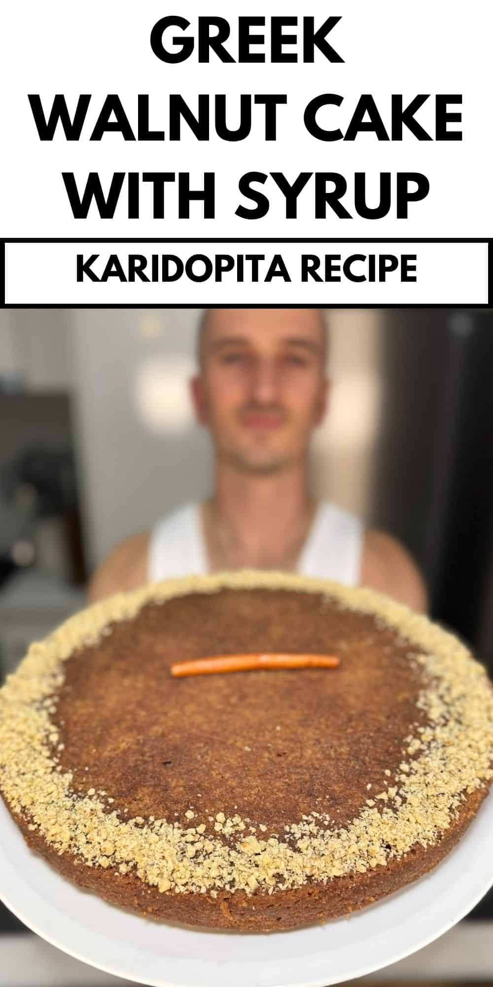 Karidopita Recipe (Greek Walnut Cake With Syrup) - Nikolopaa